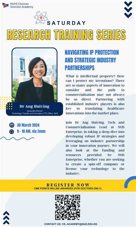 Navigating IP Protection And Strategic Industry Partnerships NUHS CS Academy