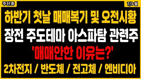 230703 오전장 매매복기 시초가 매매 아스파탐 엠에스씨 시큐센 알멕 이수스페셜티케미컬 한농화성 에코프로 신성이엔지 에코프로