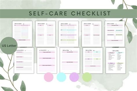 Self Care Checklist Canva Template Graphic By Aoisora4 · Creative Fabrica