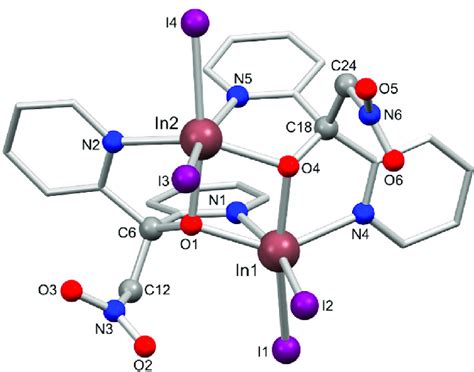 Solid State Structure Of The Dinuclear Molecule [in 2 I 4 { Py 2 C Ch Download Scientific