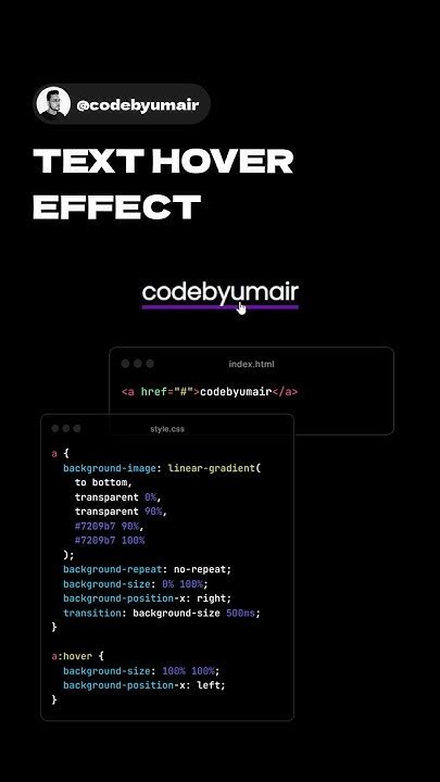 Text Hover Effect In Css Coding Css Texteffect Csstricks Csstips Computerprogramming Youtube