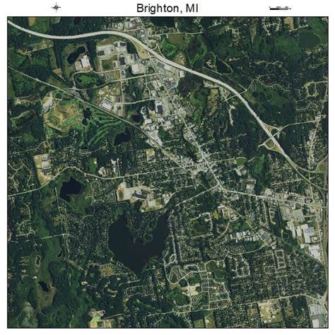 Aerial Photography Map Of Brighton Mi Michigan