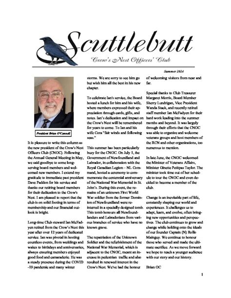 Scuttlebutt Archives Crowsnest