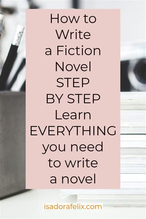 How To Write A Fiction Novel Step By Step Book Writing Tips Writing