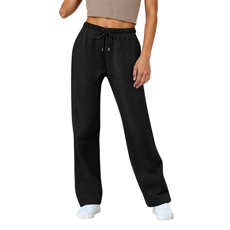 Kddylitq Sweatpants Women Y2k Elastic Drawstring Lounge Jogger Ribbed
