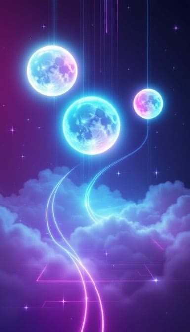 Free Neon Moon Dance Image Cyberpunk Moon Neon Download At Stockcake