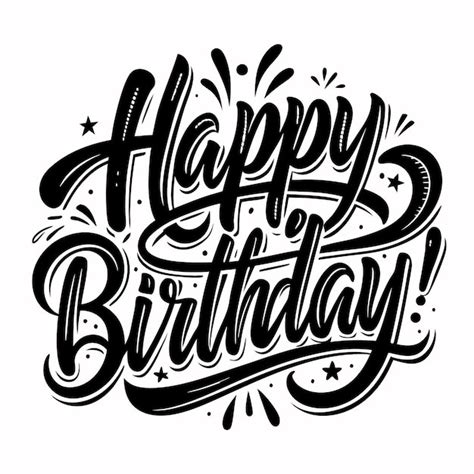 Premium Vector Happy Birthday Hand Lettering
