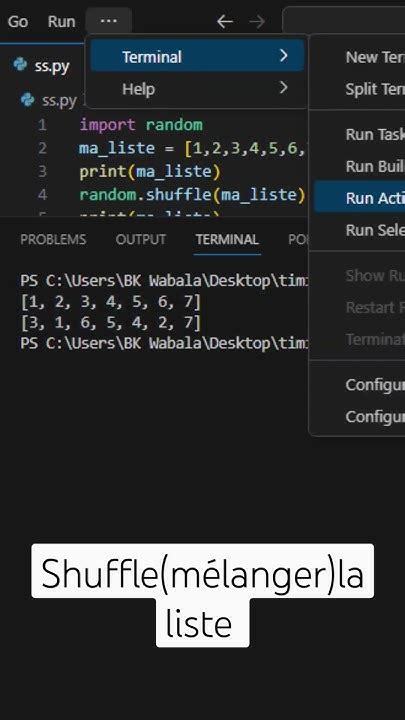 Mélanger La Liste Python Coding Programming Code Youtube