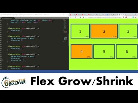Compare Flex Grow And Flex Shrink Within A Flexbox Container YouTube