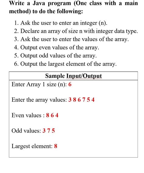 Solved Write A Java Program One Class With A Main Method Chegg