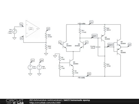 Lab15 Homemade Opamp CircuitLab