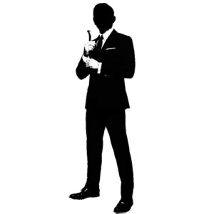 James Bond Silhouette Vector At Collection Of James