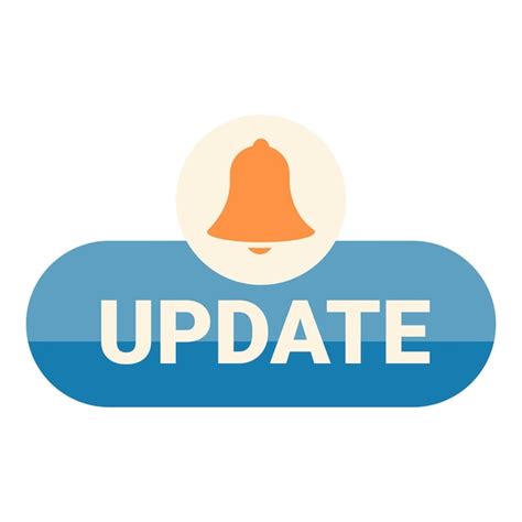 Premium Vector Update Button Showing New Version Is Available