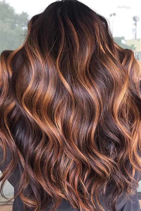 Copper Brown Hair Color With Highlights