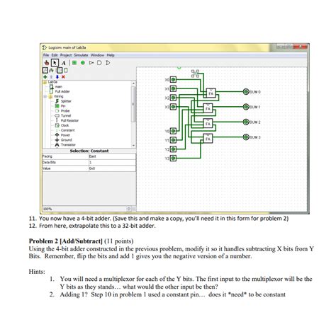 I Need To Build A 32 Bit Adder By Starting With A 4 Chegg Com