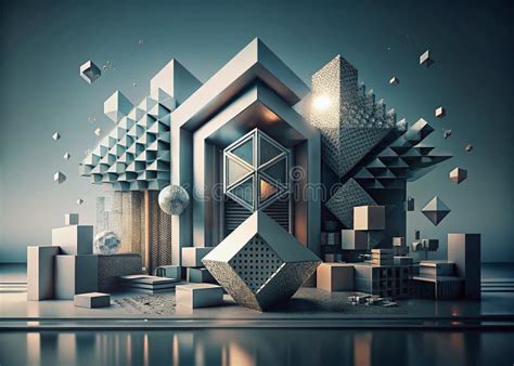 Stylish Geometric Ascii Art Background Leftaligned Abstract Forms Perfect For Website Headers