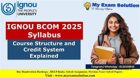 IGNOU BCOM Syllabus Course Structure And Credit System Explained My Exam Solution