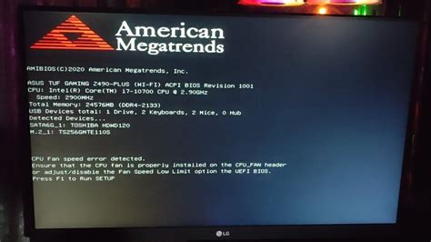 CPU Fan Speed Error Detected YouTube