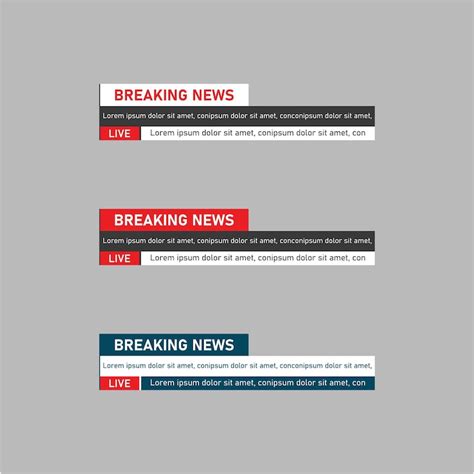 뉴스 자막 벡터 Freepik에서 무료 고품질 벡터를 다운로드하세요 Freepik