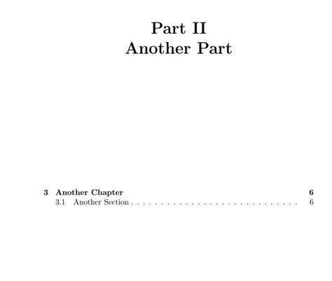 Table Of Contents Setting Local Toc Depth