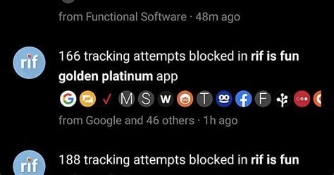 App Trackers Shown Via Duckduckgo Blocker R Redditisfun