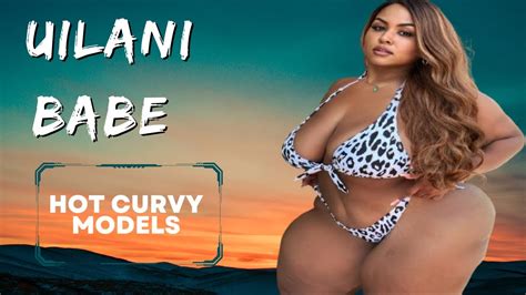 Uilani Babe Curvy Plus Size Fashion Model Social Media Influencers