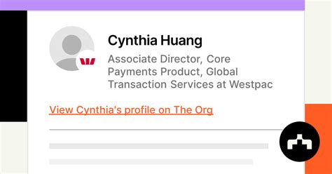 Cynthia Huang Associate Director Core Payments Product Global Transaction Services At