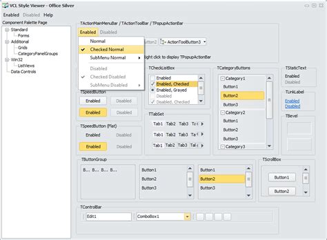 Delphistyles Vcl Style Officesilver Delphistyles Vcl Style Officesilver
