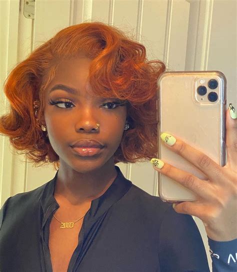 Ginger Hair Short Hair Cut Bob Style Body Wave Virgin Human Hair Best