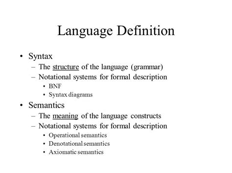 Theory Of Programming Languages Introduction What Is A Programming