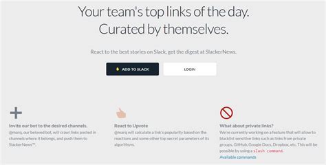 slacker news your slack links curated by and for your team sideprojectors marketplace to