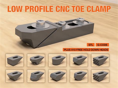 Cnc Toe Clamp Hold Down Files With Fixture Accessories Etsy