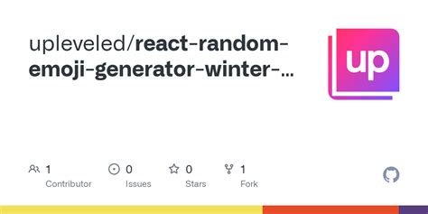 GitHub Upleveled React Random Emoji Generator Winter 2023 Atvie
