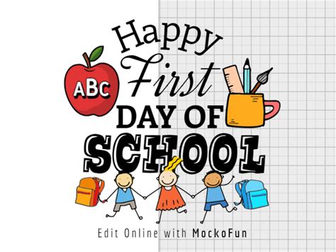 First Day Of School Clipart