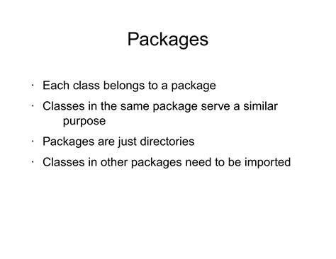 Lecture 5 Access Control Class Scope Packages Java Apipdf