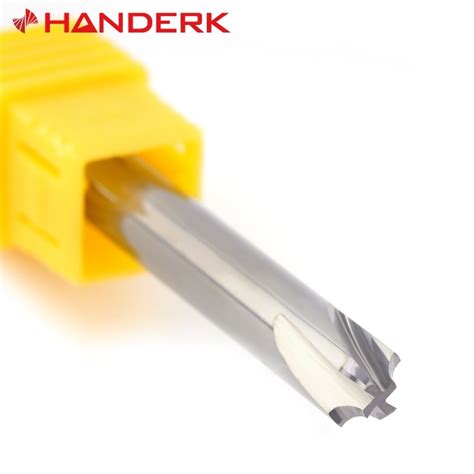 Handerk Manufacture Custom Hrc55 4 Flute Cnc Cutter Bit Aluminum Corner Rounding End Mills