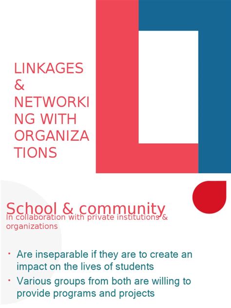 Linkages And Networking With Organizations Pdf Philippines Teachers