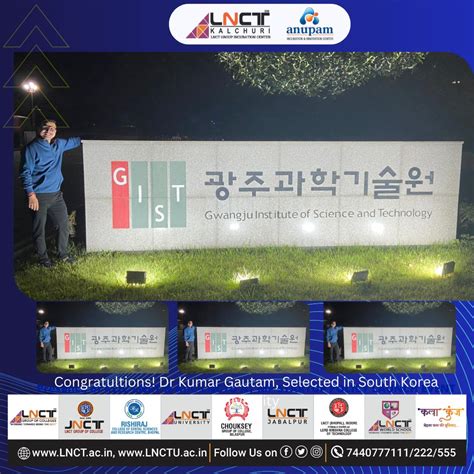 Klic L Kalchuri Lnct Group Incubation Centers On Linkedin Congratulations Dr Kumar Gautam Ji