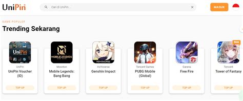 Cara Beli Voucher UniPin Dan Top Up Game UniPin