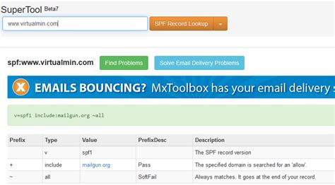 Virtualmins Website Spf Records Are Faulty Cannot Register On Forum · Issue 560 · Virtualmin