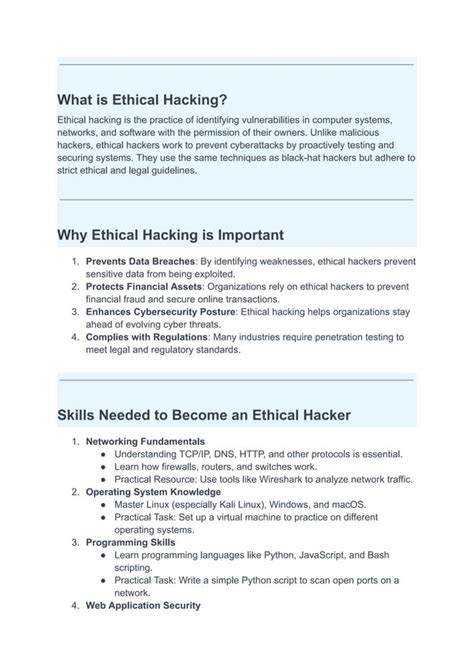 Master Ethical Hacking Basics Like A Pro Pdf