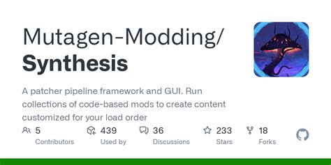 Github Mutagen Moddingsynthesis A Patcher Pipeline Framework And