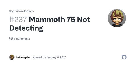 Mammoth 75 Not Detecting · Issue 237 · The Viareleases · Github