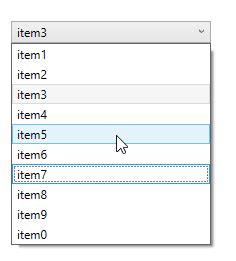 C WPF Removing Hover State When Using Keyboard Inside A ComboBox Stack Overflow