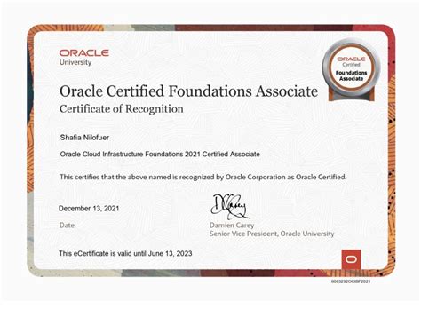 Shafia Nilofuer On Linkedin Oracle Oraclecloud Kluniversity Klcse