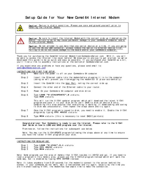 comet64 user s guide pdf computer file legal liability