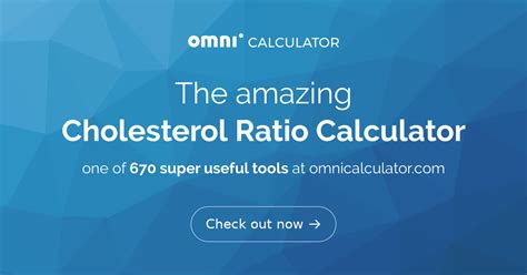 Cholesterol Ratio Calculator Omni