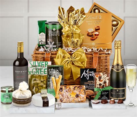 Christmas Surprise Hamper With Champagne And Red Wine Regency Hampers