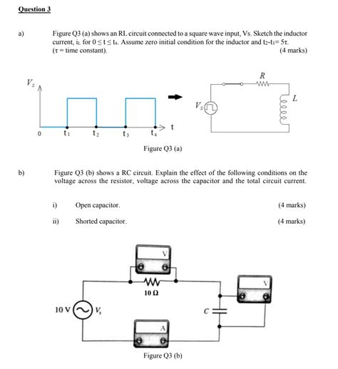 solved question 3 a figure q3 a shows an rl circuit