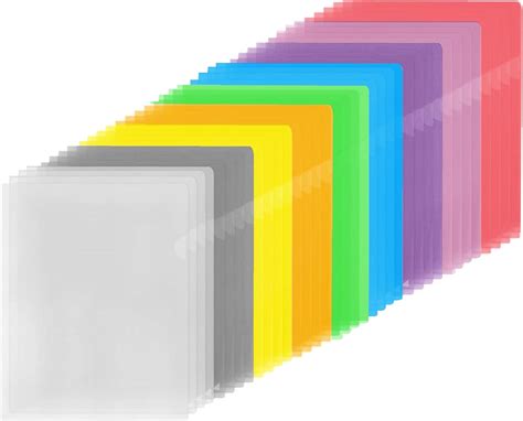 25 Pcs X A4 Plastic Open Top And Side Cut Flush File Wallet 12mm